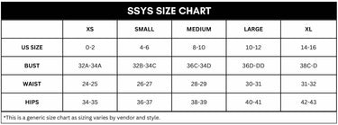 Size Chart – SSYS